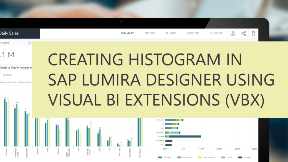 Creating Histogram In Sap Lumira Designer Using Vbx Vbx For Sap Lumira