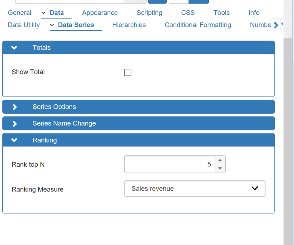 Top/Bottom N Ranking in SAP Lumira Designer Using VBX - VBX for SAP Lumira